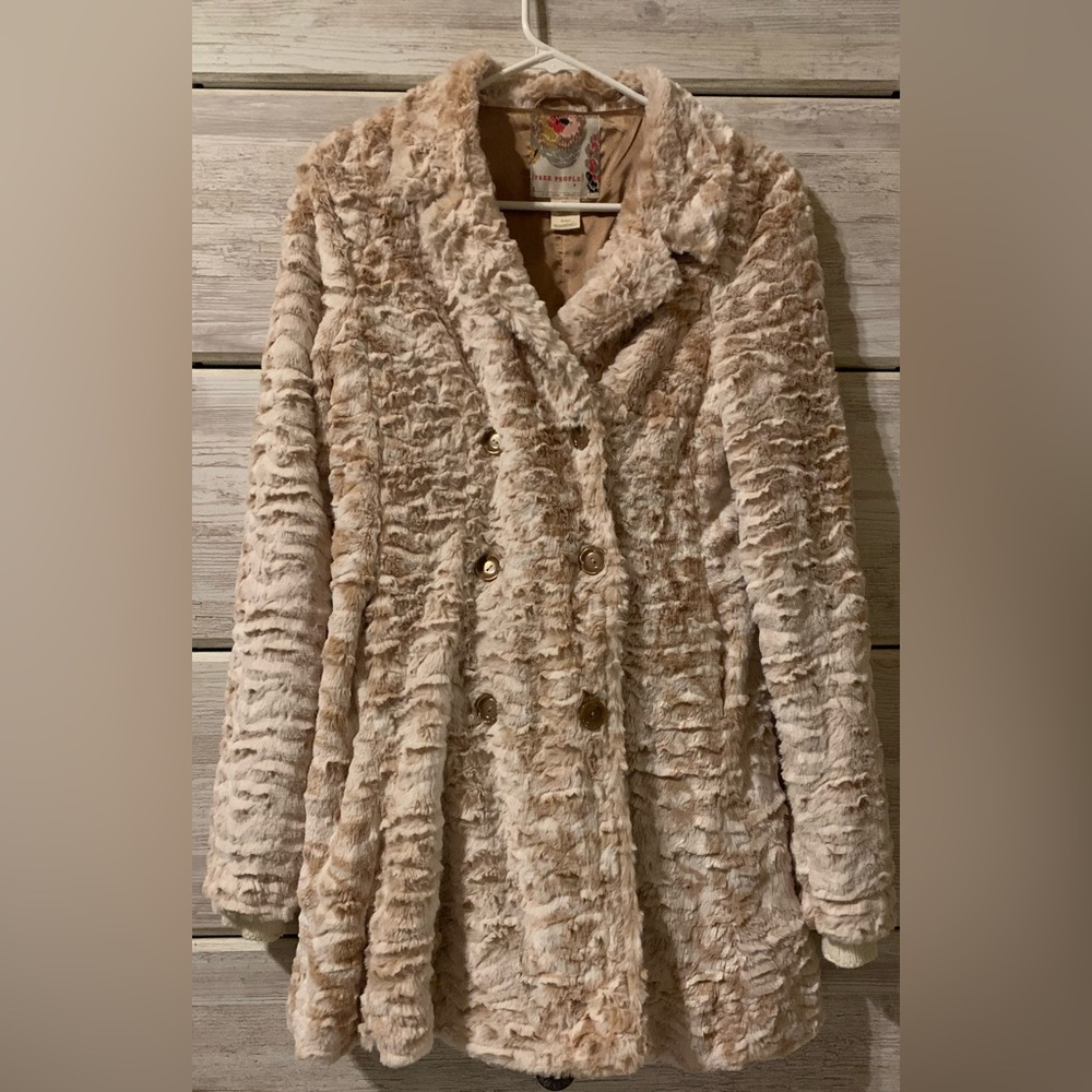Free People Penny Lane Faux Fur Coat; Teddy Coat - Gem